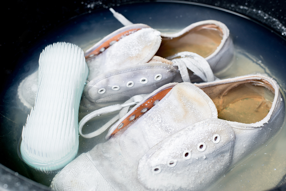 How to Get Stains Out of White Shoes